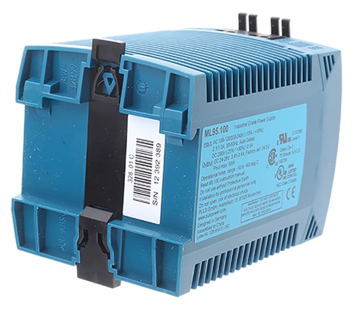 ML95.100 PULS | Fuente de alimentación de carril DIN PULS, MiniLine MLY, 1 salida 24V dc 3.9A ...