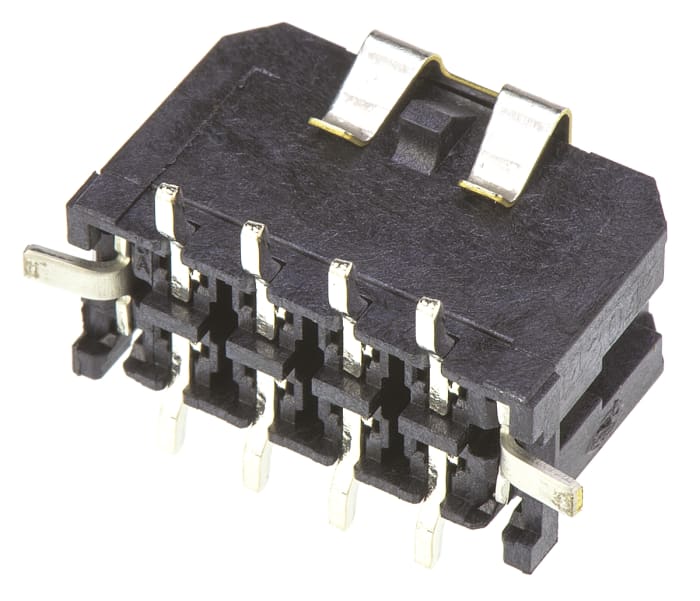 43045-0818 Molex | Molex Micro-Fit 3.0 Series Straight Surface Mount PCB Header, 8 Contact(s), 3 ...