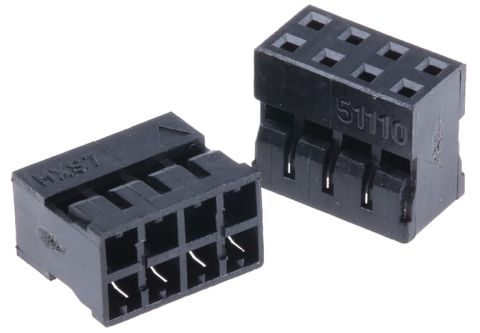 51110-0850 Molex | Molex, Milli-Grid Female Connector Housing, 2mm Pitch, 8 Way, 2 Row | 670 ...