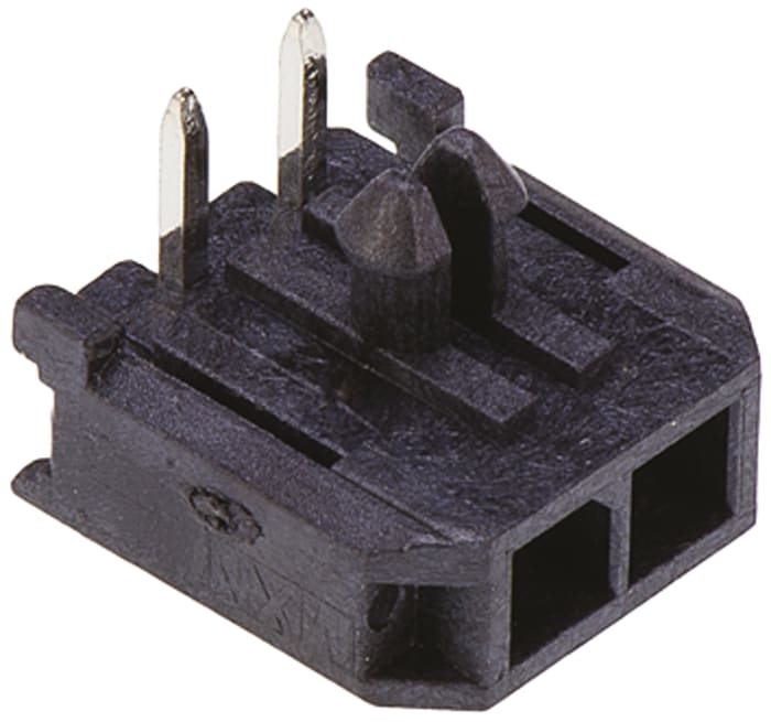 43650-0200 Molex | Molex Micro-Fit 3.0 Series Right Angle Through Hole PCB Header, 2 Contact(s ...
