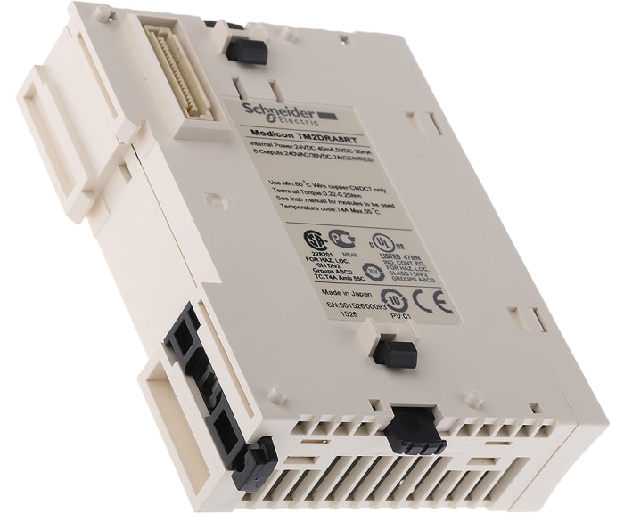TM2DRA8RT Schneider Electric | Schneider Electric PLC I/O Module for Use with Modicon M238 ...
