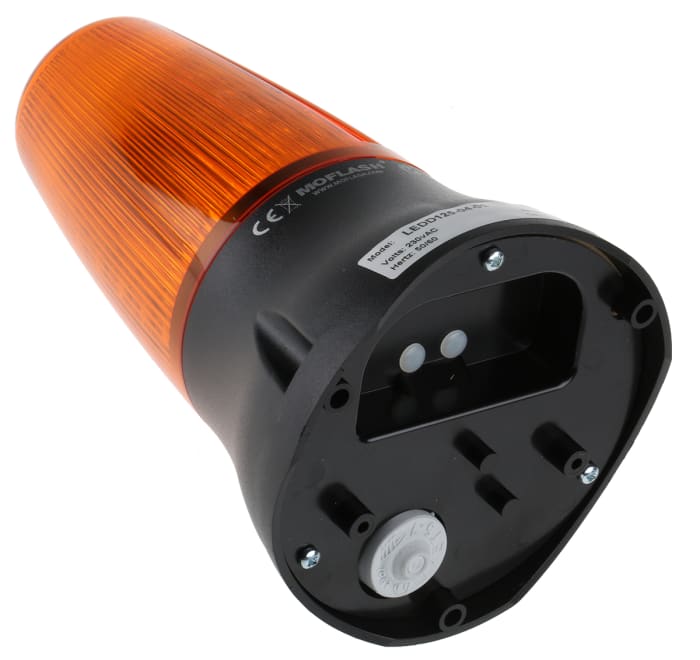 LEDD125-04-01 Moflash | Moflash LEDD125 Series Amber Multiple Effect Beacon, 230 V, Surface ...