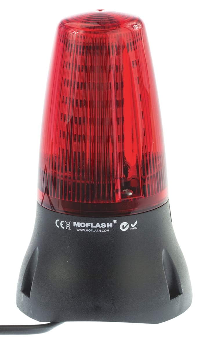 LEDA125-04-02 Moflash | Moflash LEDA125 Series Red Buzzer Beacon, 230 V ac, IP65, Wall Mount ...