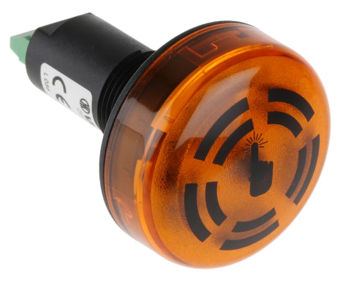 450.300.55 Werma | Werma 450 Series Yellow Buzzer Beacon, 24 V dc, IP65 ...