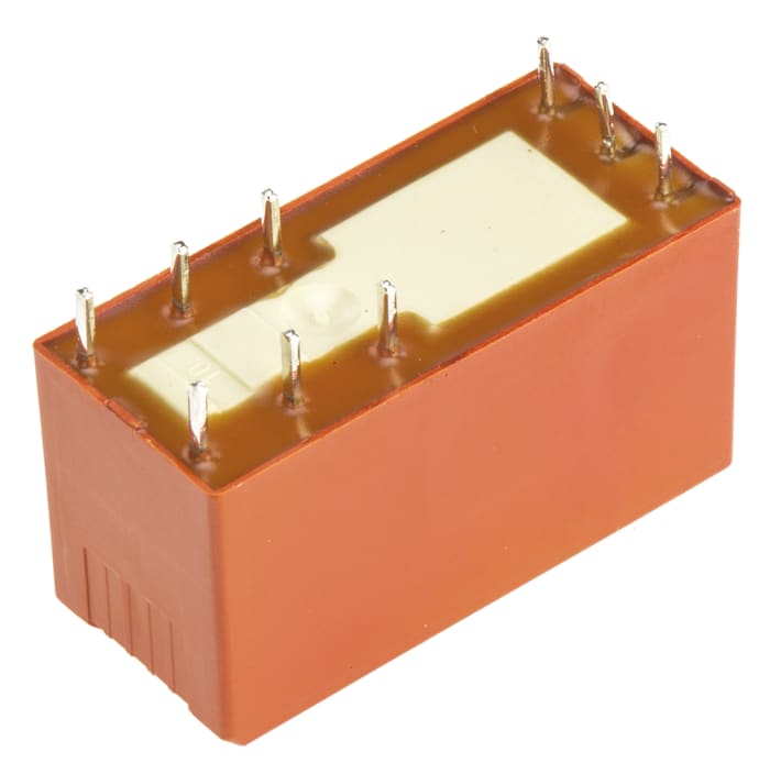 RT424F24 TE Connectivity | TE Connectivity PCB Mount Latching Power Relay, 24V dc Coil, 8A ...