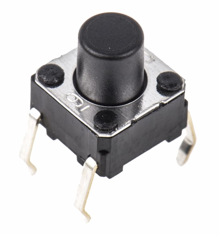 B3F-1060 Omron | Omron Plunger Tactile Switch, SPST 50 mA @ 24 V dc 3 ...