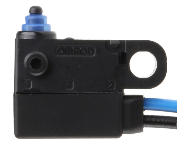 D2HW-C203MR Omron | Omron Pin Plunger Micro Switch, Pre-wired Terminal ...