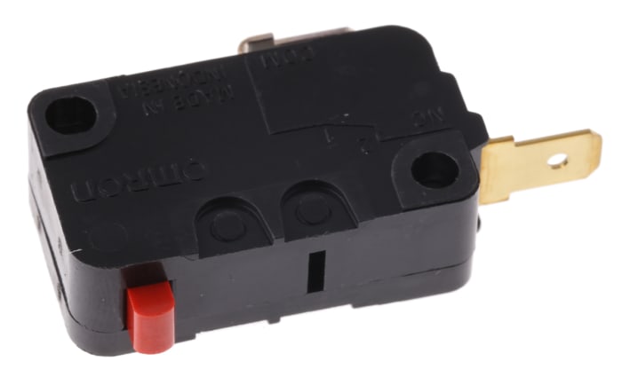 D3V-16-2C25 Omron | Omron Pin Plunger Micro Switch, Tab Terminal, 16 A @ 250 V ac, SPST, IP40 ...
