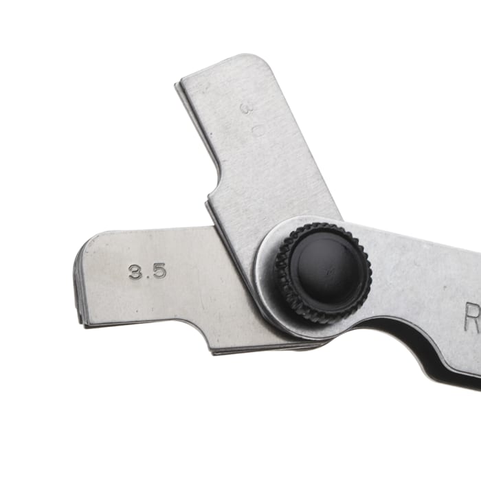 RS PRO | RS PRO Radius Gauge Set Metric 16 Blades 0.25mm 0.75mm to 13mm ...