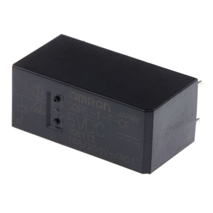 G2RL-1-E-CF DC5 Omron | Relé de potencia sin enclavamiento Omron G2RL de 1 polo, SPDT, bobina 5V ...