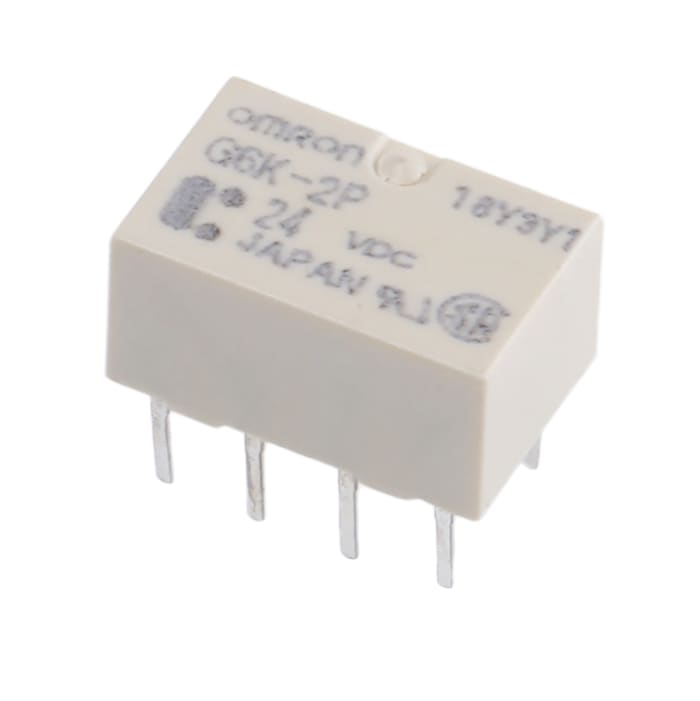 G6K-2P 24DC Omron | Omron PCB Mount Signal Relay, 24V dc Coil, 1A Switching Current, DPDT | 683 ...