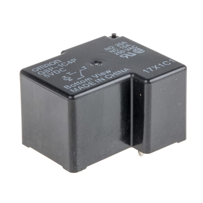 G2RL-1-E DC5 Omron | Omron PCB Mount Power Relay, 5V dc Coil, 16A Switching Current, SPDT | 365 ...