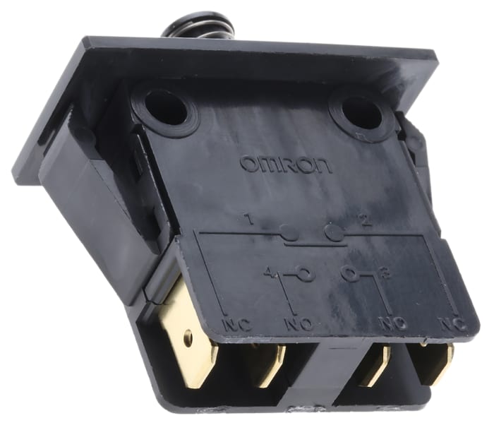D2D-1100 Omron | Omron Push Button Mounting Cheek Plunger, SPDT 16 A ...
