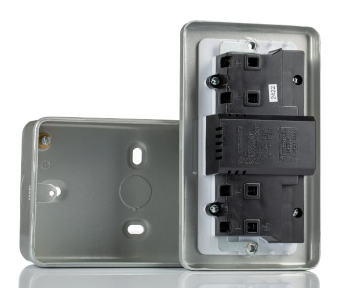 RS PRO | RS PRO 13A, BS Fixing, Passive, 2 Gang RCD Socket, Surface ... RS PRO | RS PRO 13A, BS Fixing, Passive, 2 Gang RCD Socket, Surface ...