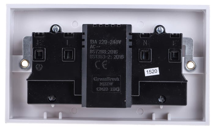 RS PRO | RS PRO 13A, BS Fixing, Passive, 2 Gang RCD Socket, Flush Mount ... RS PRO | RS PRO 13A, BS Fixing, Passive, 2 Gang RCD Socket, Flush Mount ...