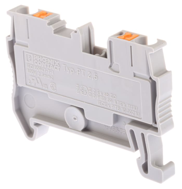 3209510 Phoenix Contact | Phoenix Contact 3209510 PT 2.5 Series Grey, 0 ...