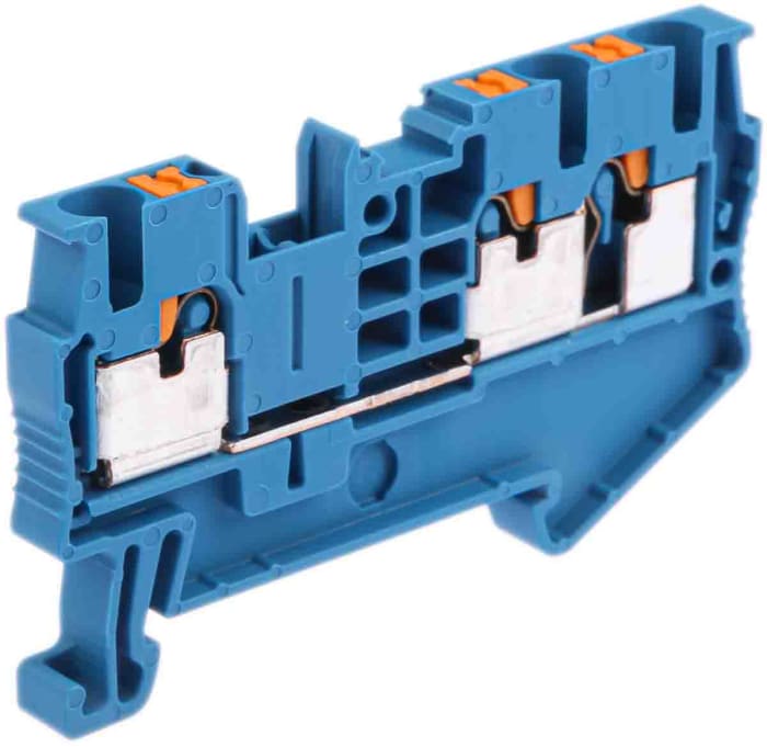3209552 Phoenix Contact | Borne terminal pasante, Azul, Terminación ...
