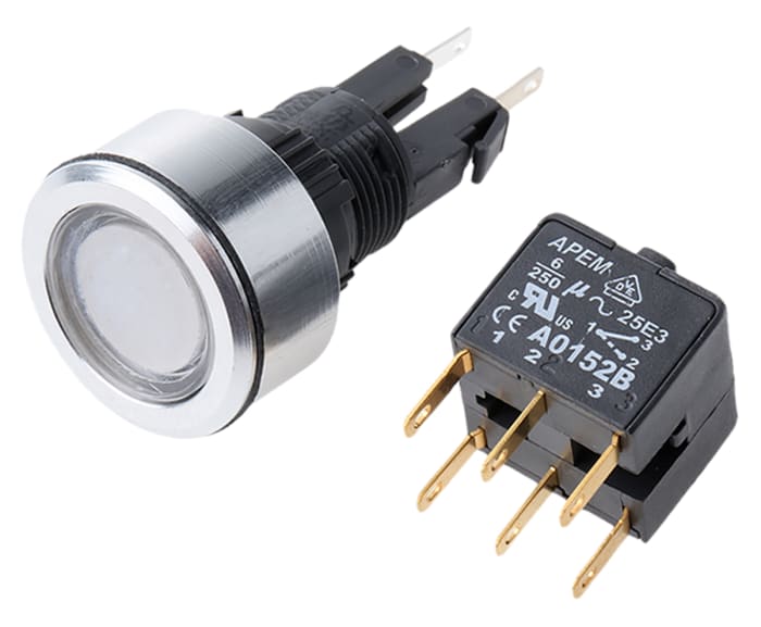 A1PCA1X220J103 APEM | APEM Illuminated Push Button Switch, Latching ...
