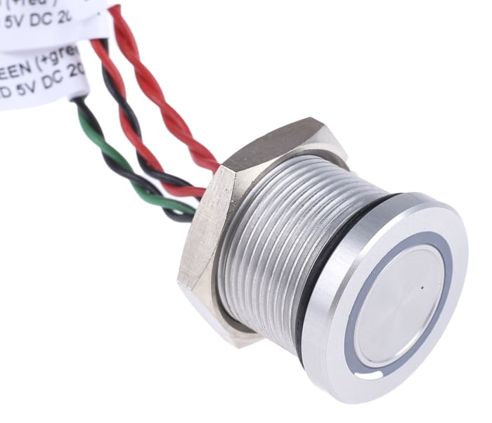 PBAR9AF0000A2A APEM | APEM Illuminated Piezo Switch, Momentary, Pulse ...