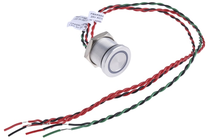 PBAR9AF0000A2A APEM | APEM Illuminated Piezo Switch, Momentary, Pulse ...