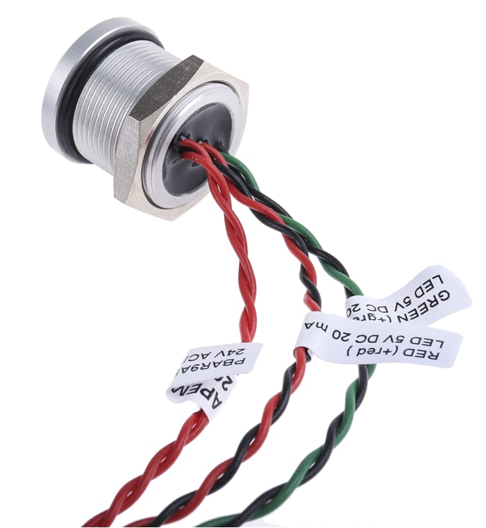 PBAR9AF0000A2A APEM | APEM Illuminated Piezo Switch, Momentary, Pulse ...