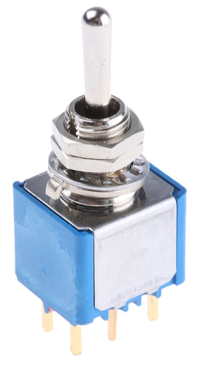 5249CDB APEM | APEM Toggle Switch, PCB Mount, On-Off-On, DPST, PC ...