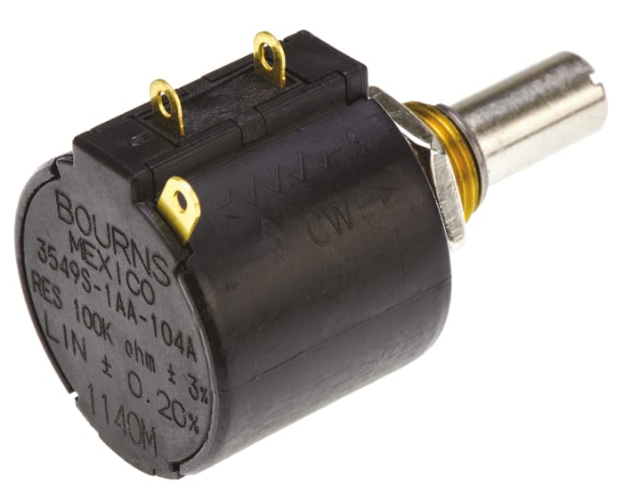 3549S-1AA-104A Bourns | Bourns 100kΩ Rotary Potentiometer 10-Turns 1 ...
