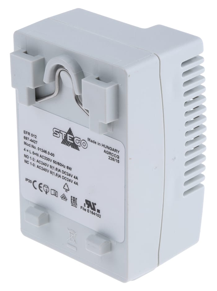01246.0-00 STEGO | STEGO Hygrostat, Adjustable, DIN Rail 240 V ac | 697 ...