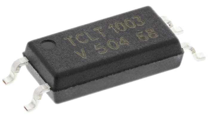 TCLT1003 Vishay | Vishay, TCLT1003 DC Input Transistor Output Optocoupler, Surface Mount, 4-Pin ...