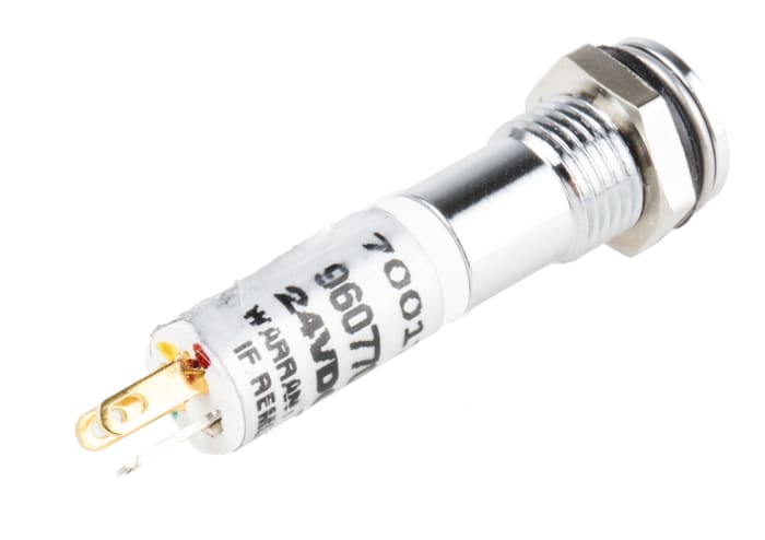 RS PRO | RS PRO Panel Mount Indicator, 24V dc, 8mm Mounting Hole Size ...