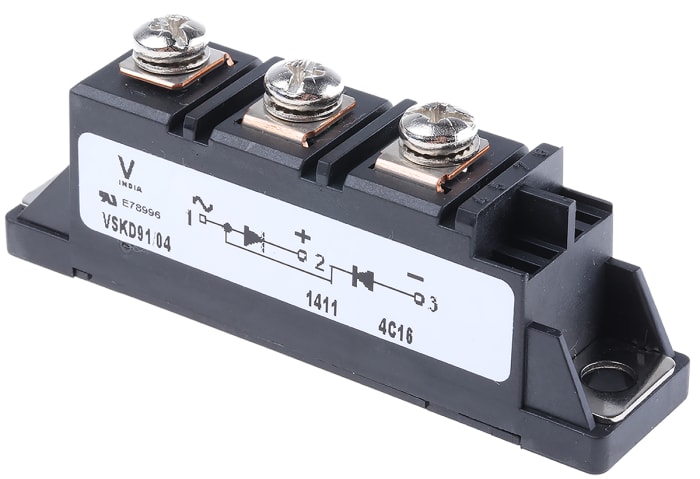 VS-VSKD91/04 Vishay | Vishay 400V 100A, Dual Rectifier Diode, 3-Pin TO ...