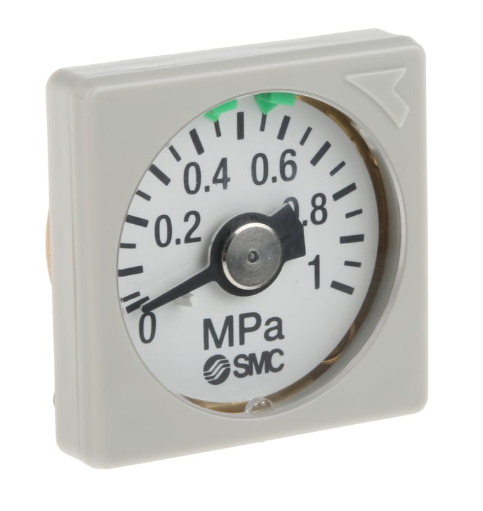 GC3-10AS SMC | SMC Analogue Pressure Gauge 1MPa Back Entry 27mm Outside ...