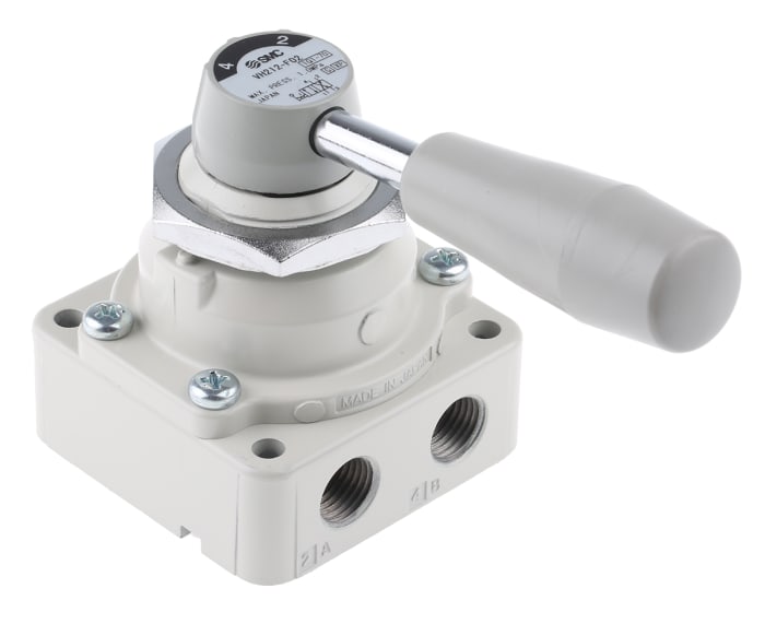VH212-F02 SMC | SMC Handle 4/2 Pneumatic Manual Control Valve VH Series, Rc 1/4, 1/4in, III B ...