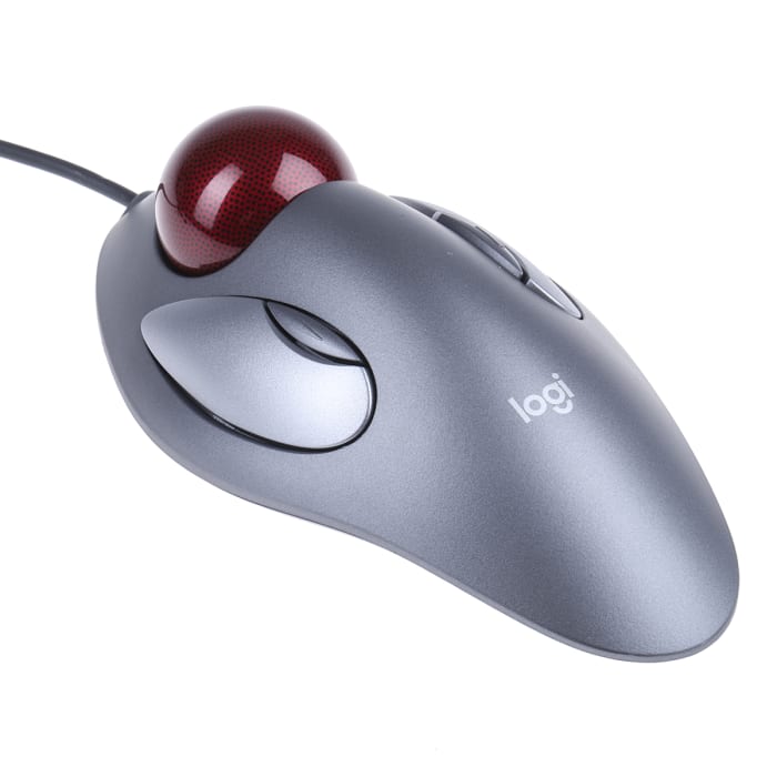 910-000808 Logitech | Logitech Marble 2 Button Wired Track Ball Optical ...