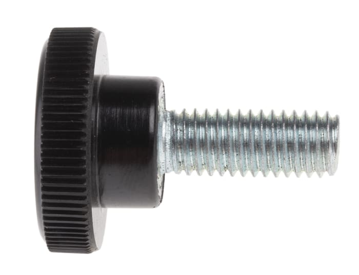 RS PRO | RS PRO Black Knurled Clamping Knob, M8, Threaded Stud | 702 ...