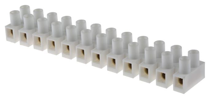 RS PRO | RS PRO Non-Fused Terminal Block, 12-Way, 20A, 10 AWG Wire ...