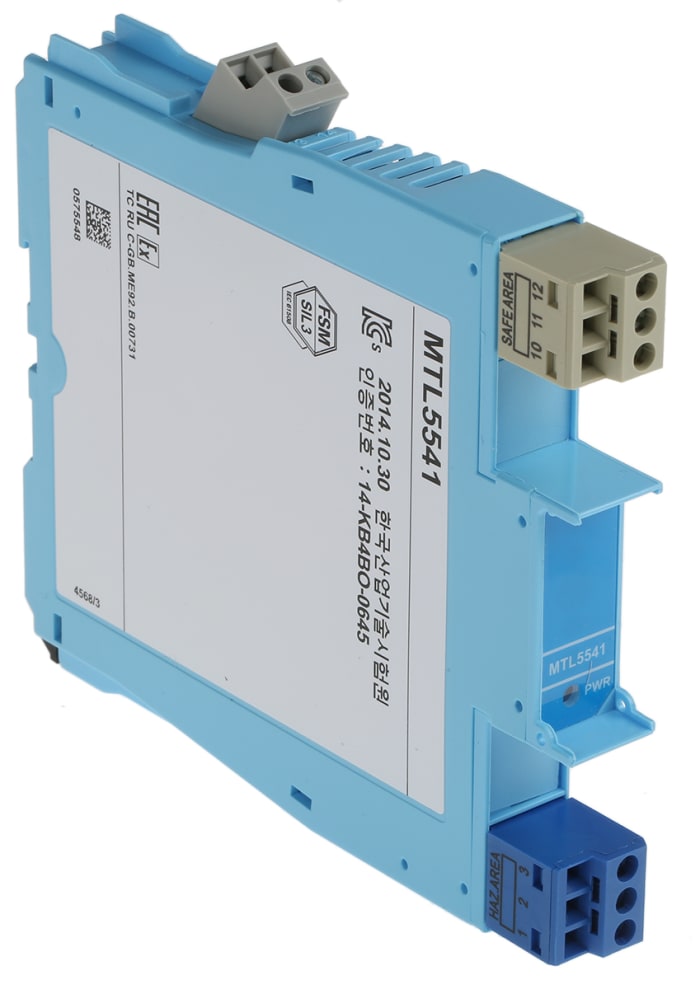 MTL5541/RS Eaton | Eaton 1 Channel Zener Barrier, Repeater power supply ...