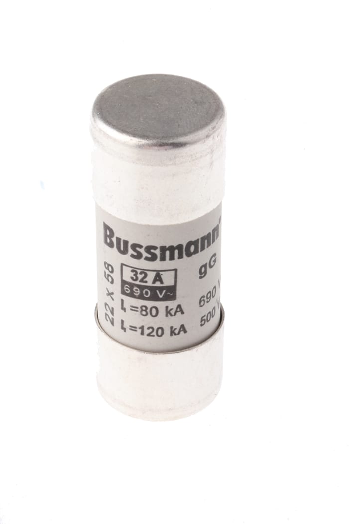C22G32 Eaton | Eaton 32 A Ceramic Cartridge Fuse, 22 x 58 mm | 703 ...