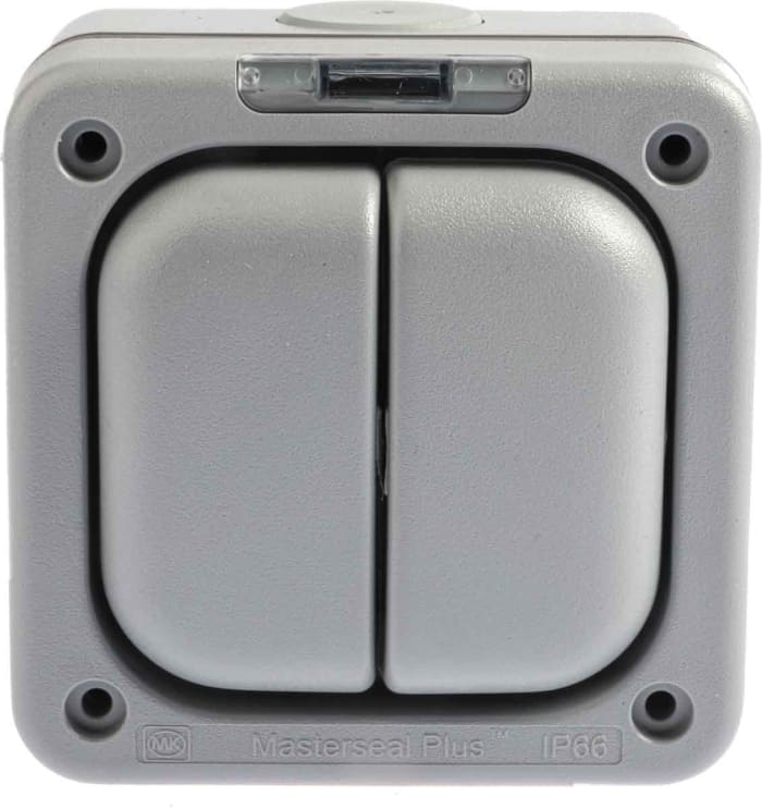 K56402GRY MK Electric | MK Electric Grey Outdoor Light Switch, 1 Way, 2 ... K56402GRY MK Electric | MK Electric Grey Outdoor Light Switch, 1 Way, 2 ...