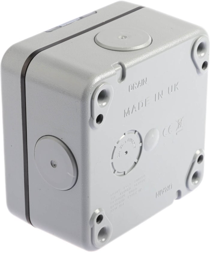 K56402GRY MK Electric | MK Electric Grey Outdoor Light Switch, 1 Way, 2 ...