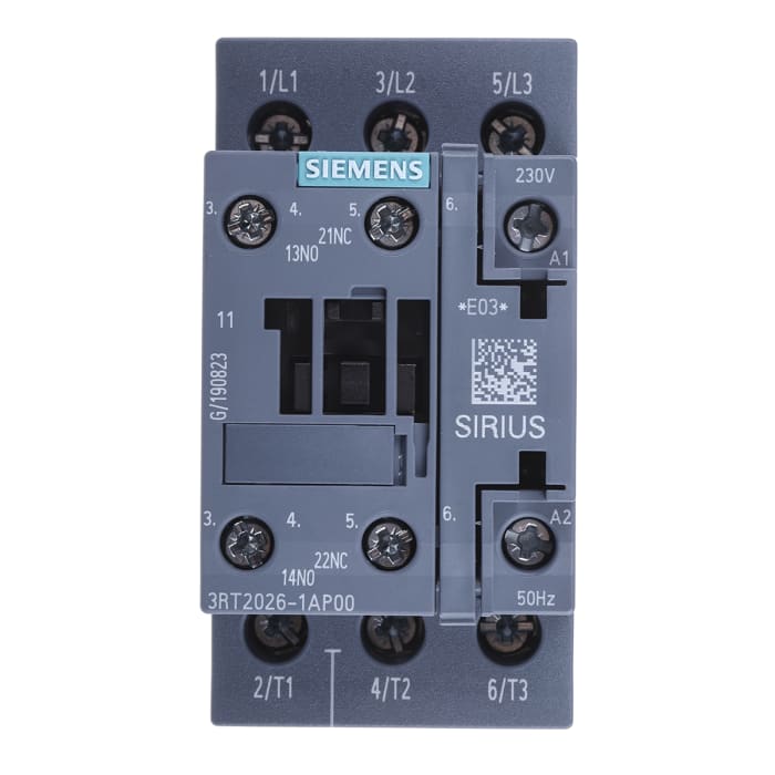 3RT2026-1AP00 Siemens | Contactor Siemens SIRIUS 3RT2 de 3 polos, 3 NA ...