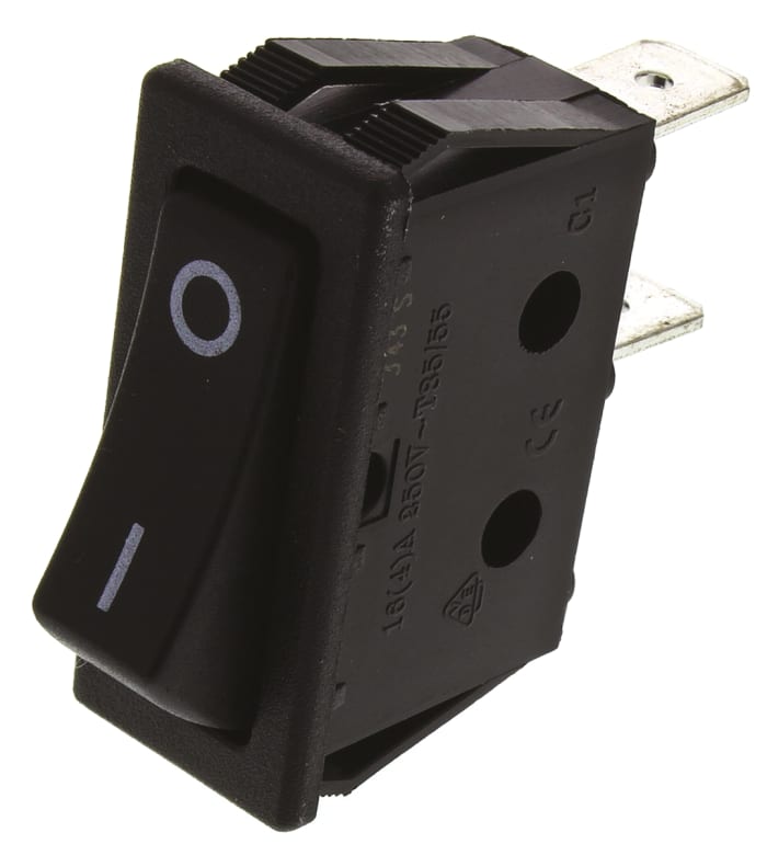 TRG22F2FBBNN ZF | ZF SPST, On-Off Rocker Switch Panel Mount | 706-4345 ...