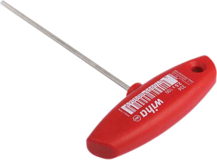 00906 Wiha | Wiha T Shape Metric Hex Key, 2.5mm | 707-3291 | RS