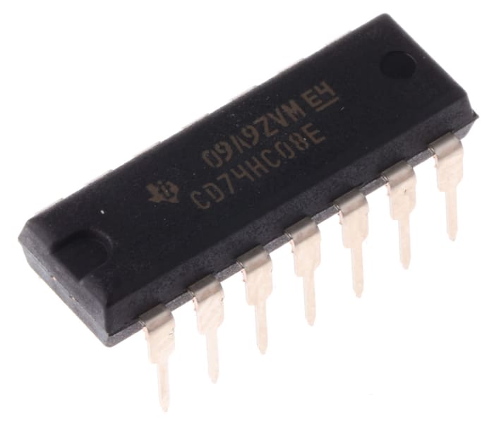 CD74HC08E Texas Instruments | Texas Instruments CD74HC08E, Quad 2-Input AND Logic Gate, 14-Pin ...