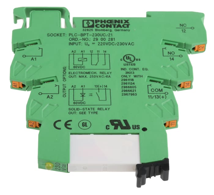 2900305 Phoenix Contact | Phoenix Contact PLC-RPT-230UC/21 Series ...