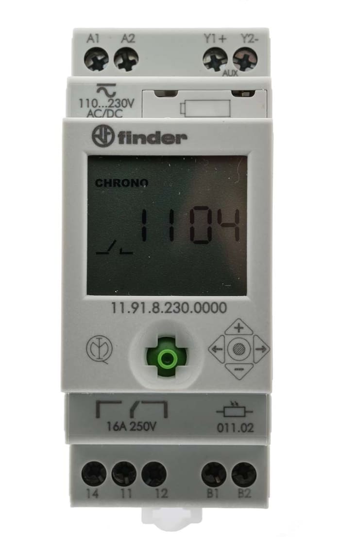 11.91.8.230.0000 Finder | Finder Timer Light Switch 110 → 230 V, 1 ...