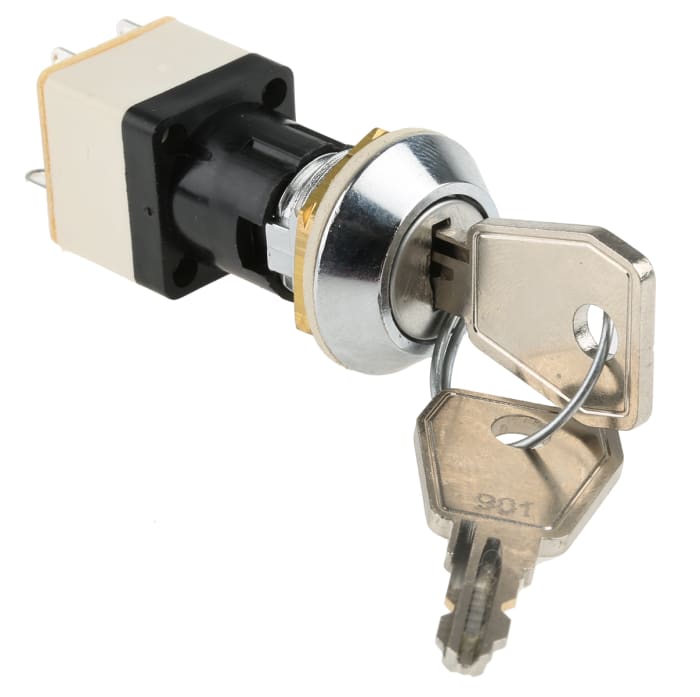 WRLM-5-S-S Lorlin | Lorlin IP67 Key Switch, DPST, 4 A @ 250 V ac 2-Way ...