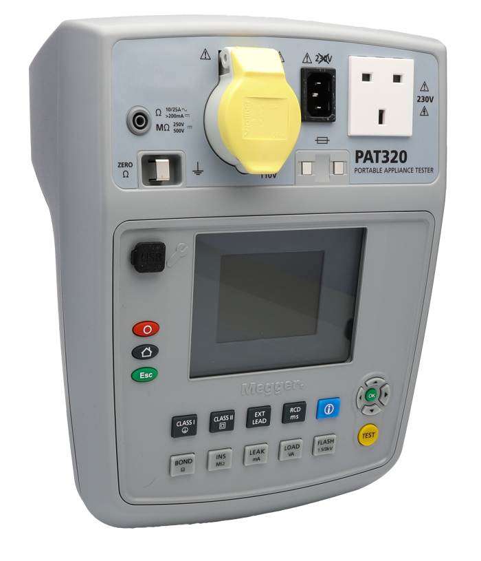 1000-740 Megger | Megger PAT320 PAT Tester, Class II, Class I Test Type ...