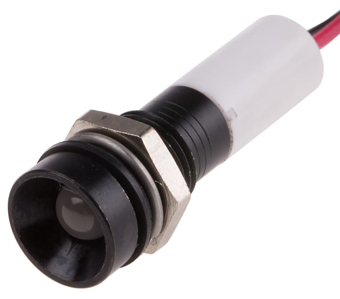 RS PRO | RS PRO White Panel Mount Indicator, 24V dc, 8mm Mounting Hole ...