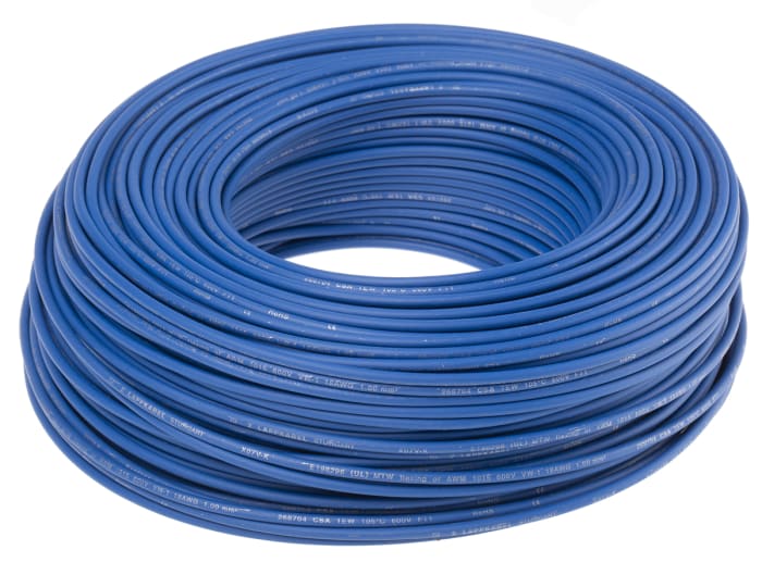 4160314 Lapp | Lapp Blue 1 mm² Hook Up Wire, 17 AWG, 100m | 724-4263 ...